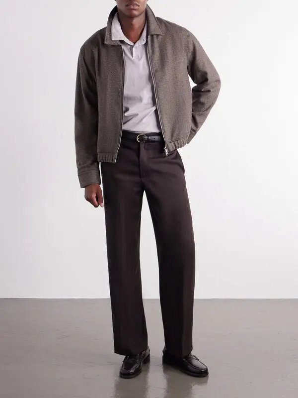 JAMES PERSE Slim-fit Supima Cotton-jersey Polo Shirt - Gray