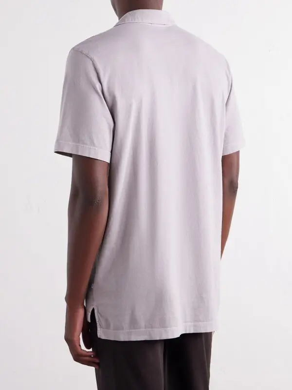 JAMES PERSE Slim-fit Supima Cotton-jersey Polo Shirt - Gray