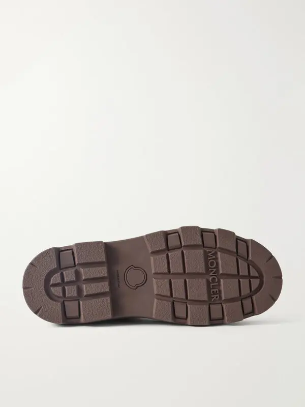 Moncler Vera Pulse Scuba And Rubber Hiking Boots - Brown