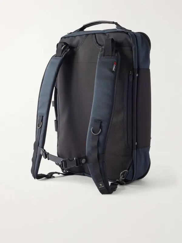 MASTER-PIECE CO Rise Leather And Canvas-trimmed Cordura® Mastertex Backpack