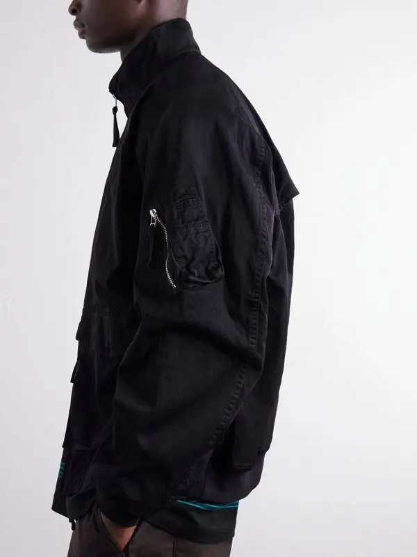 Comme Des Garçons Twill Bomber Jacket
