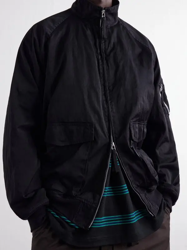 Comme Des Garçons Twill Bomber Jacket