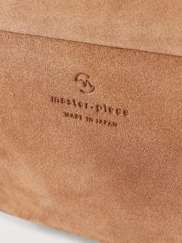 MASTER-PIECE CO Grave Suede And Shell Messenger-bag