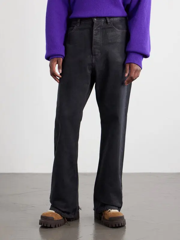 Balenciaga Straight-leg Jeans - Black