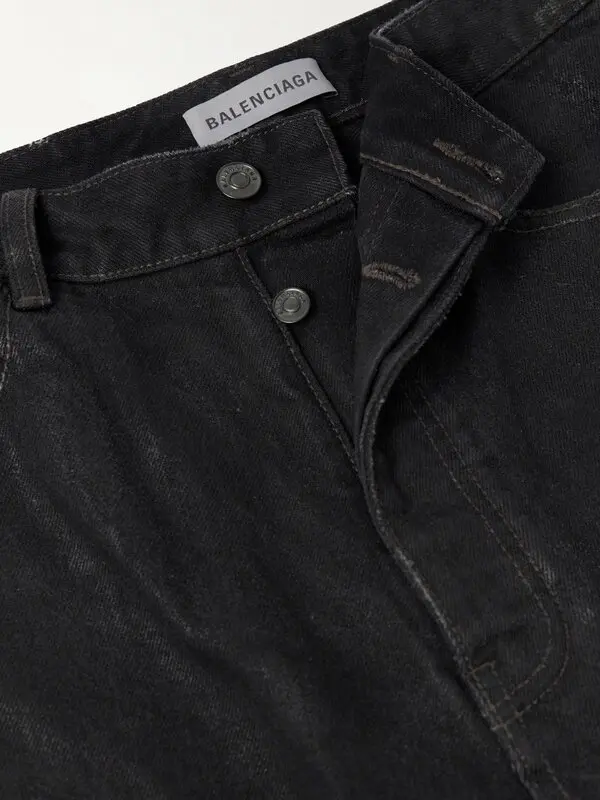 Balenciaga Straight-leg Jeans - Black