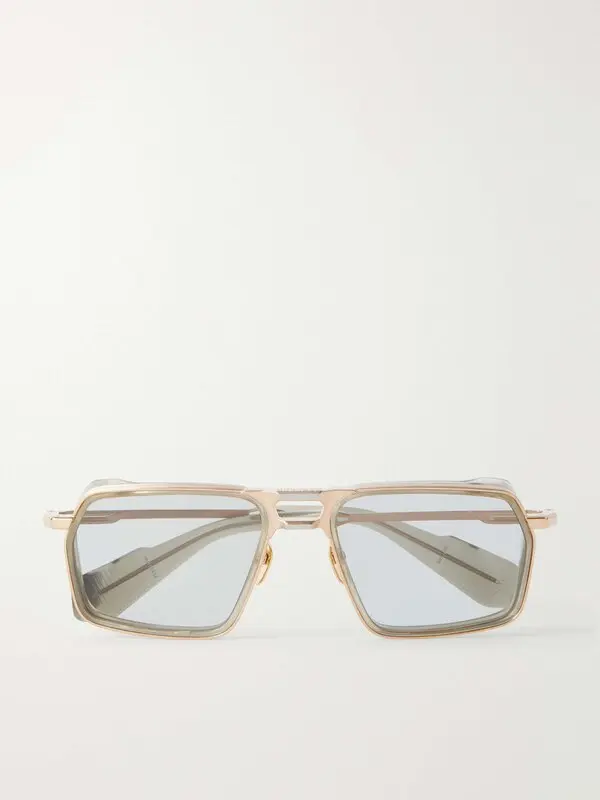 JACQUES MARIE MAGE Gt-r Aviator-style Titanium Sunglasses