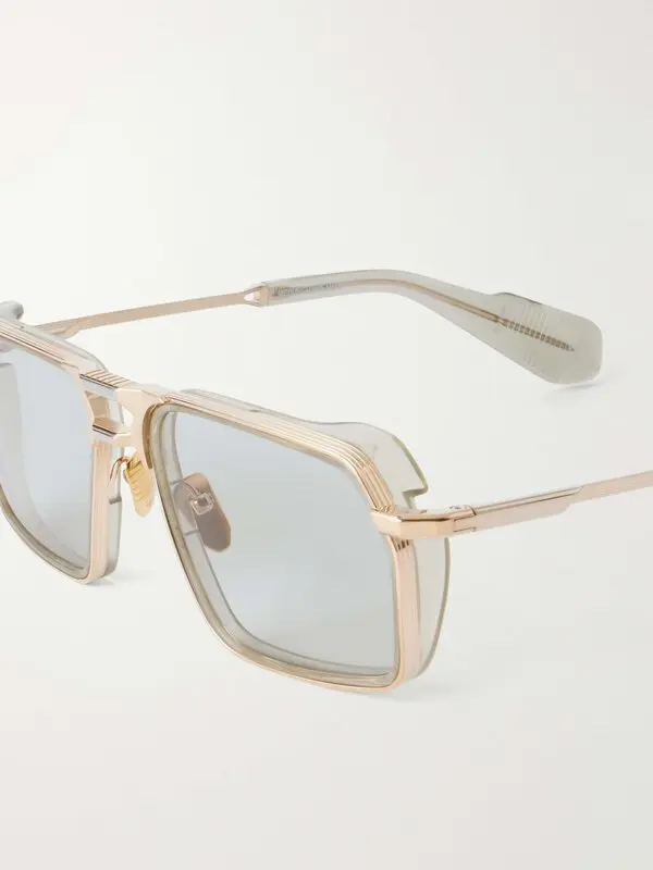 JACQUES MARIE MAGE Gt-r Aviator-style Titanium Sunglasses
