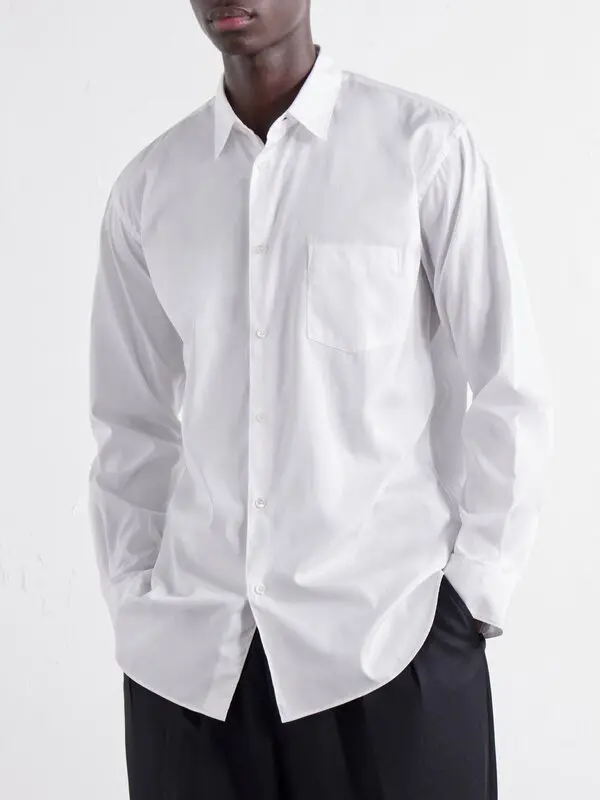 Comme Des Garçons Cotton-poplin Shirt - White