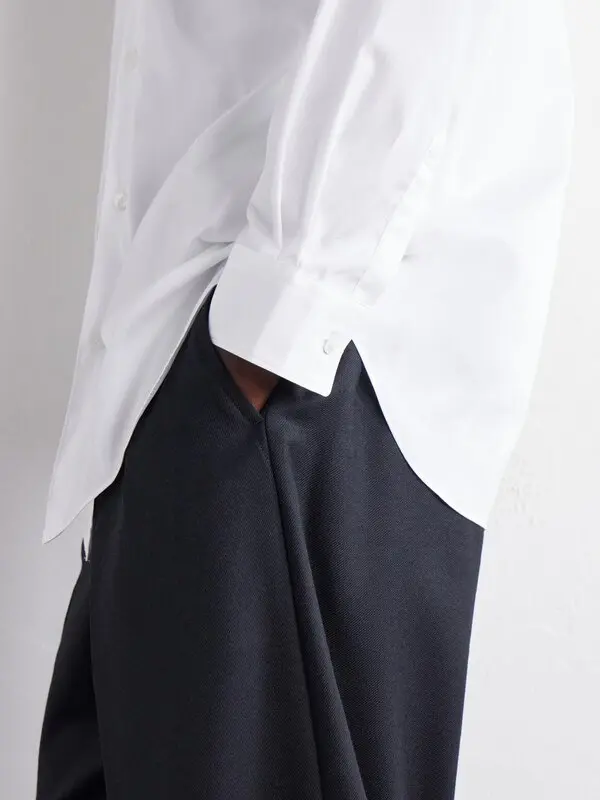 Comme Des Garçons Cotton-poplin Shirt - White