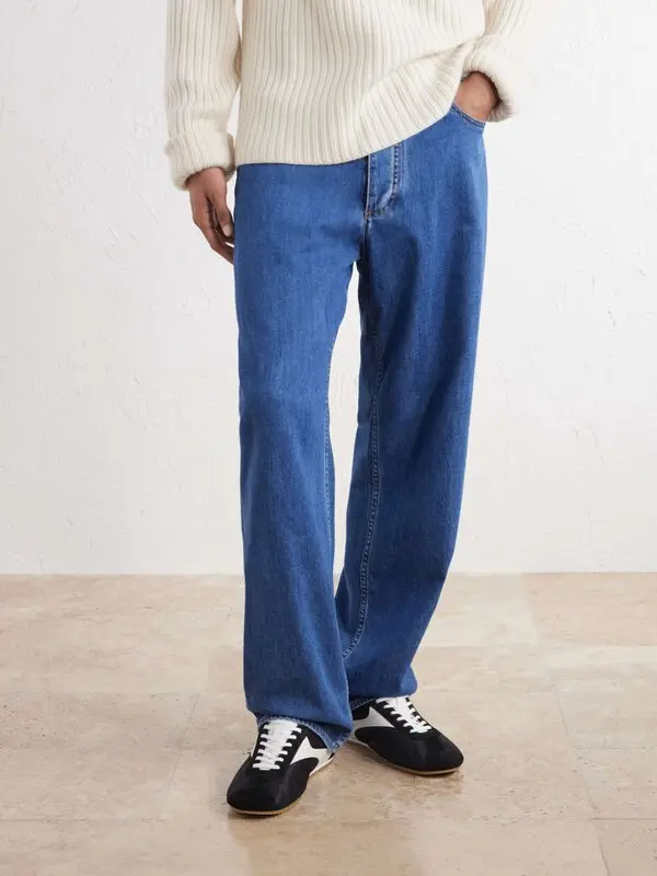 Bottega Veneta Shot Suede And Leather-trimmed Twill Sneakers