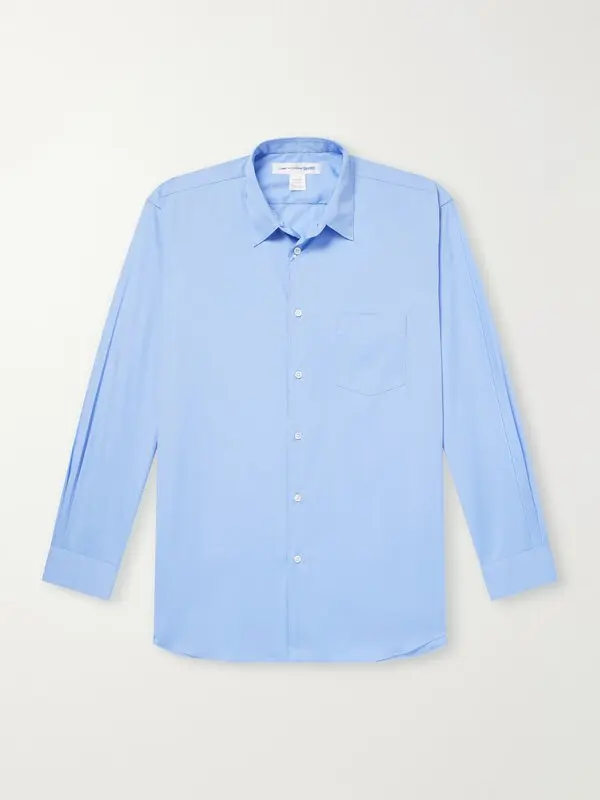 Comme Des Garçons Cotton-poplin Shirt - Blue