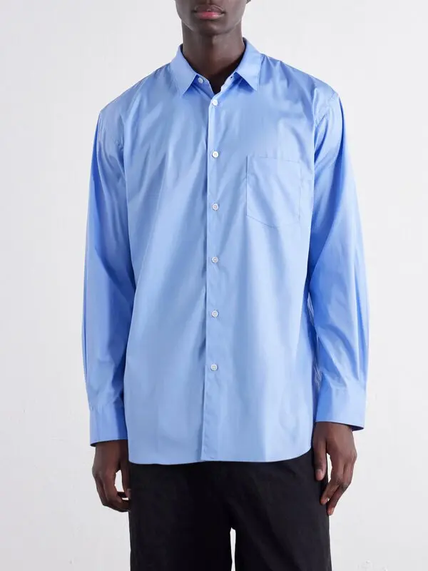 Comme Des Garçons Cotton-poplin Shirt - Blue