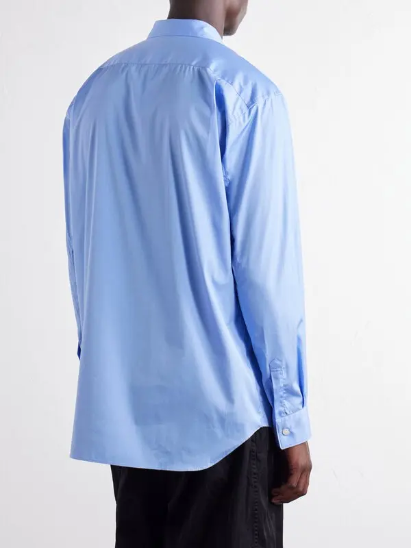 Comme Des Garçons Cotton-poplin Shirt - Blue