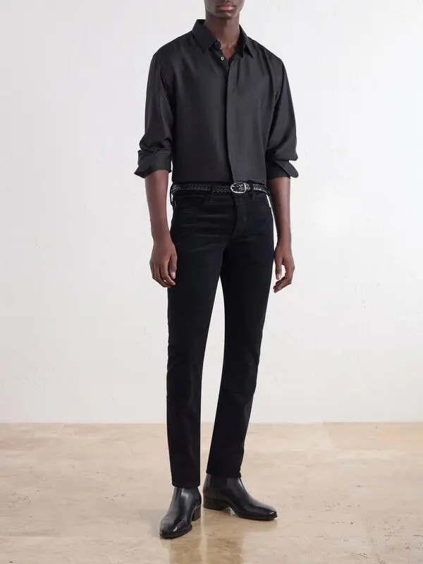 TOM FORD Slim-fit Cotton-blend Corduroy Trousers