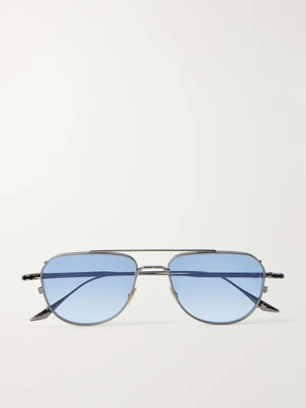 JACQUES MARIE MAGE Cendrars Aviator-style Titanium Sunglasses