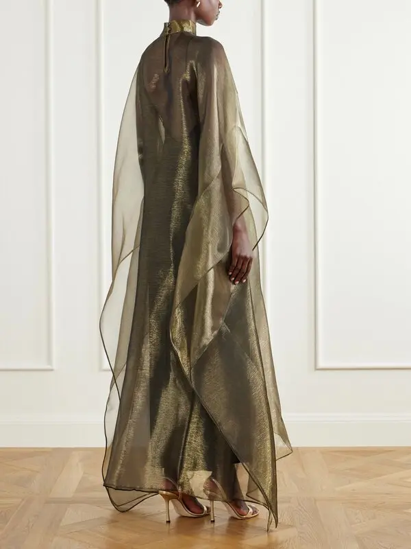 TALLER MARMO Sphinx Lurex Fil-coupé Gown