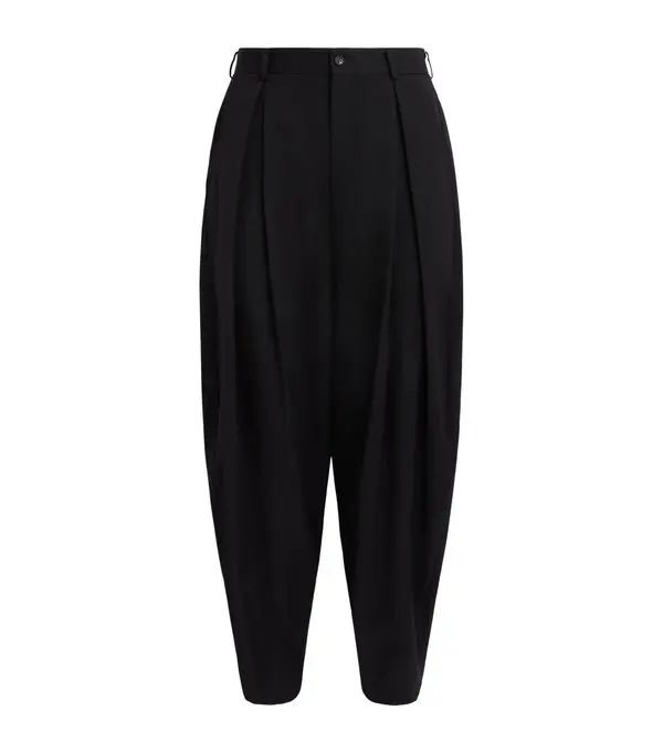 Comme Des Garçons Wool Pleated Trousers