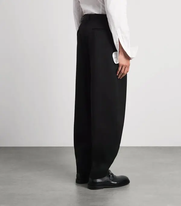 Comme Des Garçons Wool Pleated Trousers