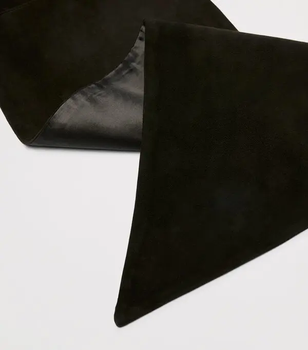 Max Mara Suede Scarf - Grey