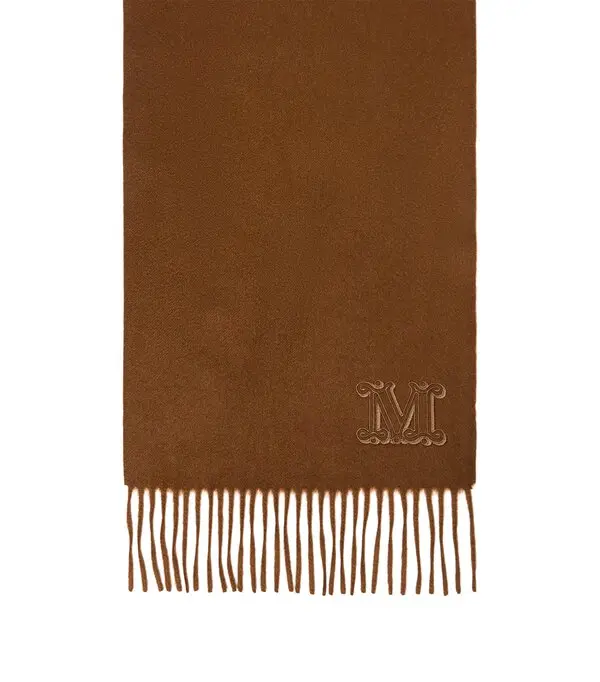 Max Mara Cashmere Monogram Scarf