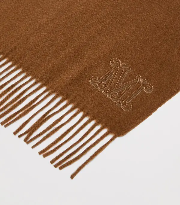 Max Mara Cashmere Monogram Scarf
