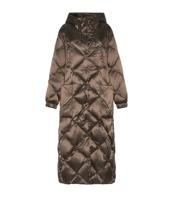 Max Mara Quilted Longline Coat