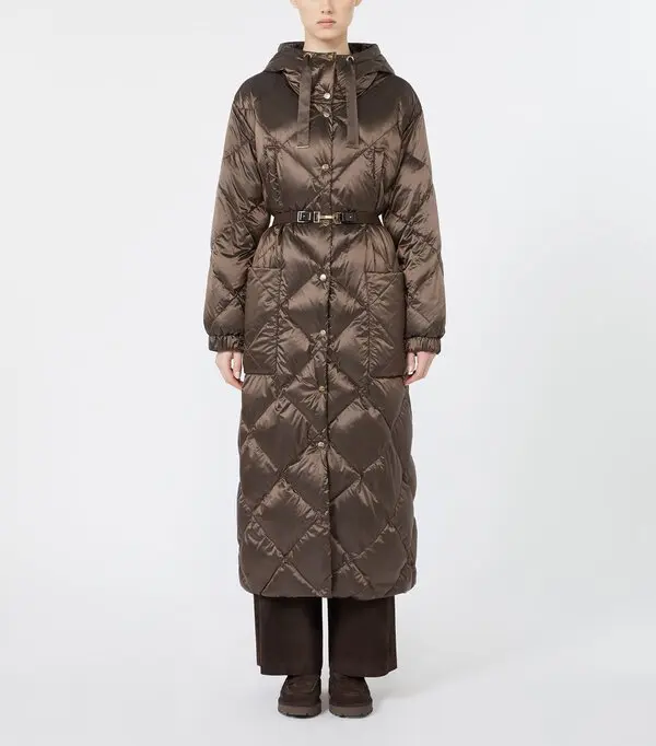 Max Mara Quilted Longline Coat