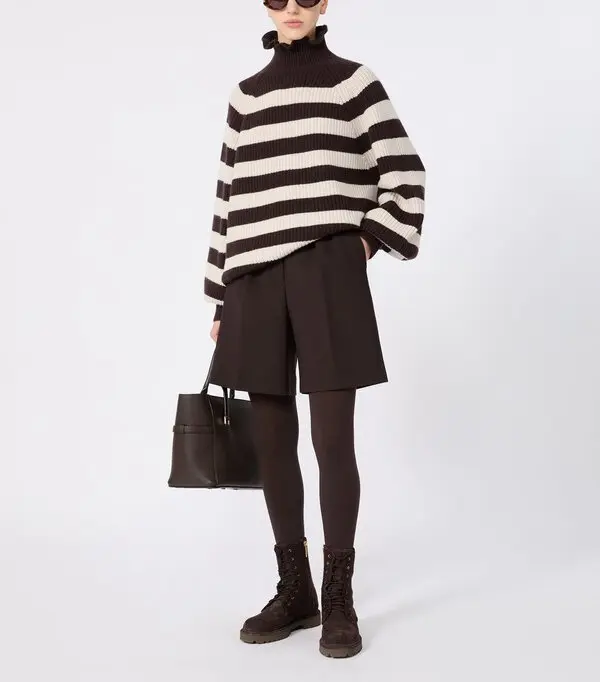 Max Mara Wool-cashmere Stripe Sweater