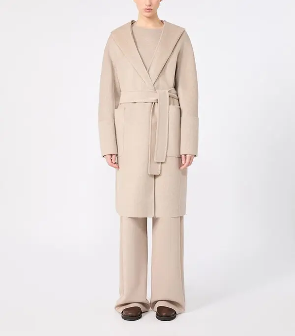 Max Mara Wool-cashmere Wrap Coat