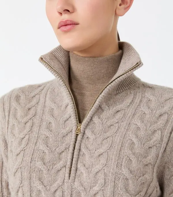 Max Mara Cashmere Quarter-zip Sweater