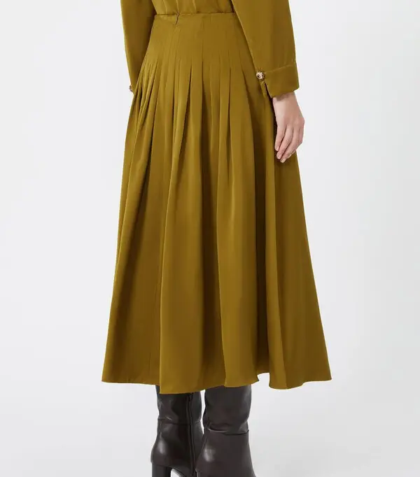 Max Mara Pleated Midi Skirt