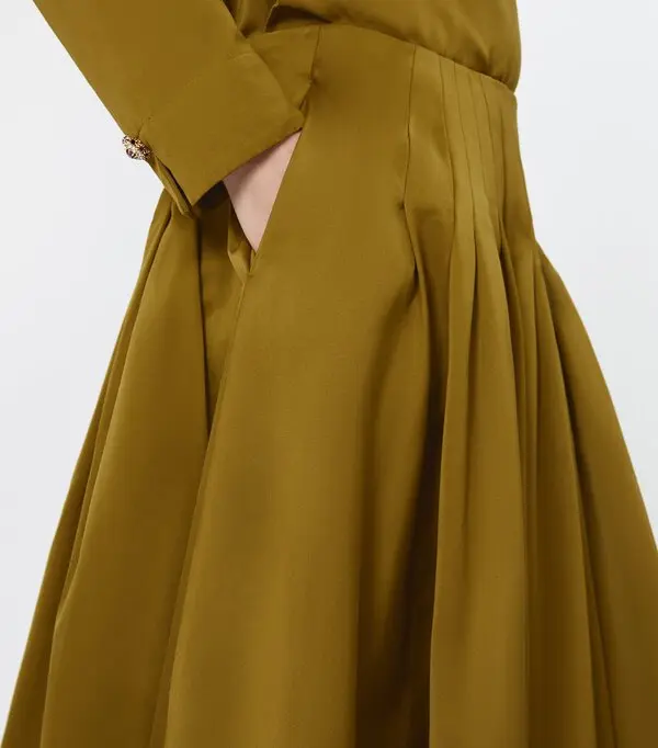 Max Mara Pleated Midi Skirt