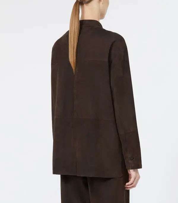 Max Mara Suede Stand-collar Jacket
