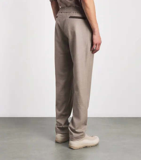 Sease Stretch-virgin Wool Mindset Drawstring Trousers