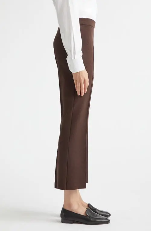 HIGH SPORT Geo Kick Flare Cropped Pants - Chocolate