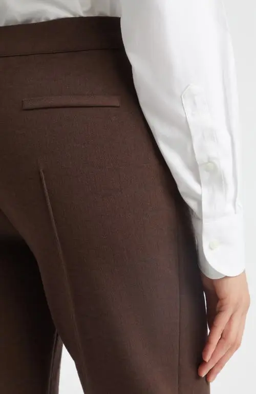 HIGH SPORT Geo Kick Flare Cropped Pants - Chocolate