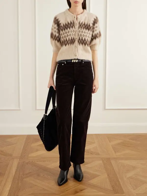 Citizens Of Humanity Molly Brushed Alpaca And Wool-blend Cardigan