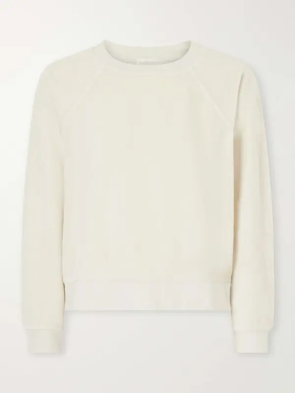 Suzie Kondi Tilos Cotton-blend Velvet Sweatshirt