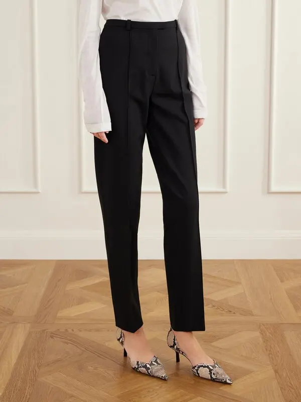 Loulou De Saison Malka Wool-blend Slim-fit Pants