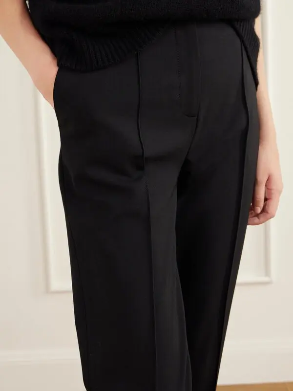 Loulou De Saison Malka Wool-blend Slim-fit Pants