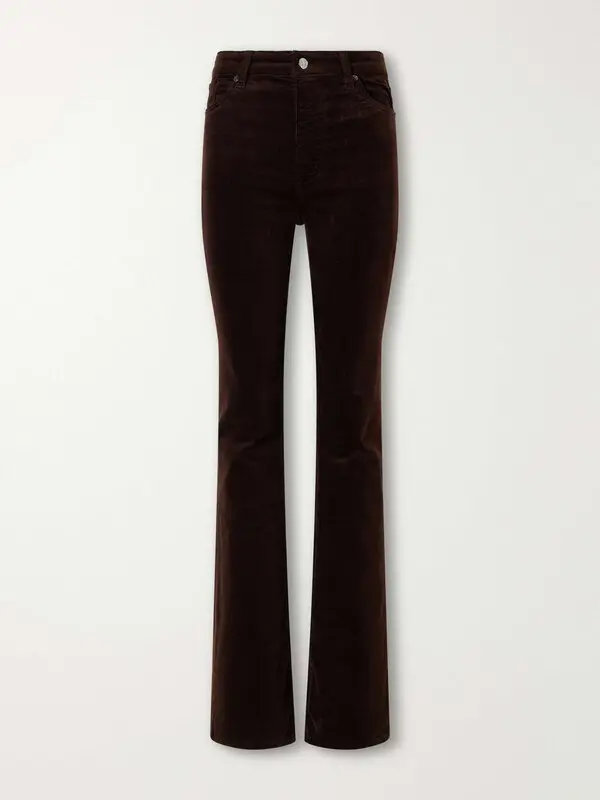 FRAME The Corduroy Reboot Cotton-blend High-rise Wide-leg Pants