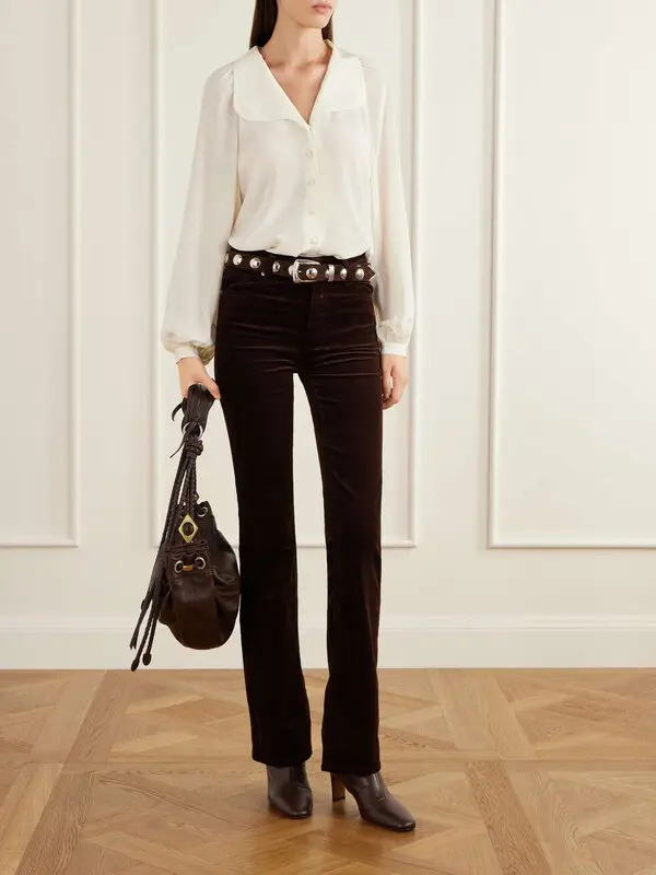 FRAME The Corduroy Reboot Cotton-blend High-rise Wide-leg Pants