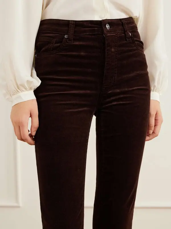 FRAME The Corduroy Reboot Cotton-blend High-rise Wide-leg Pants