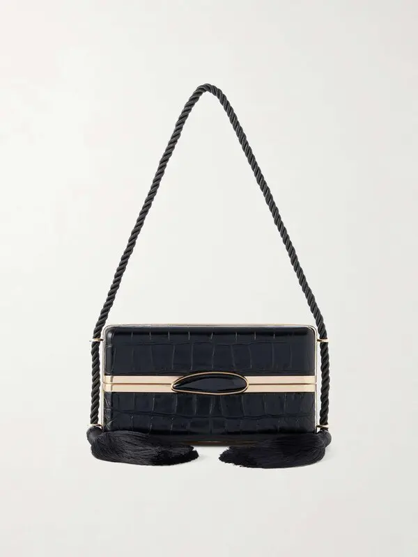 Simkhai Roma Croc-effect Leather Shoulder Bag