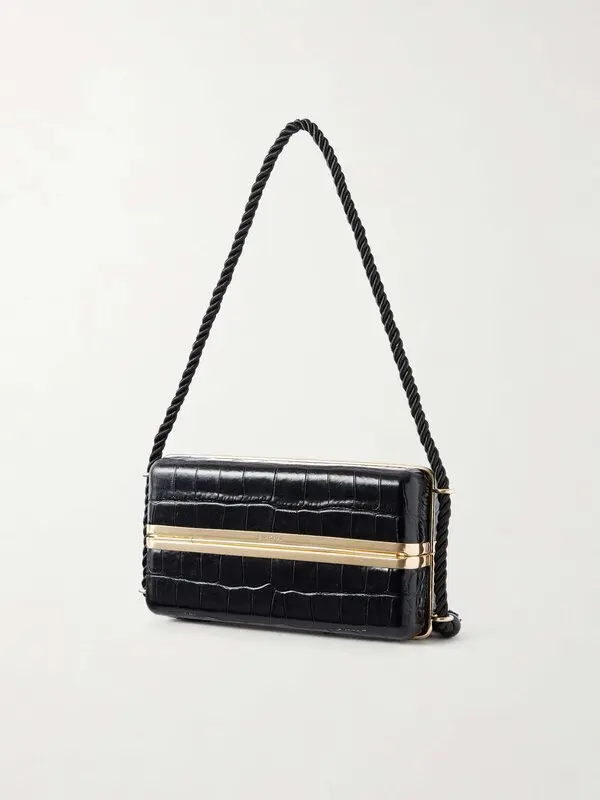 Simkhai Roma Croc-effect Leather Shoulder Bag