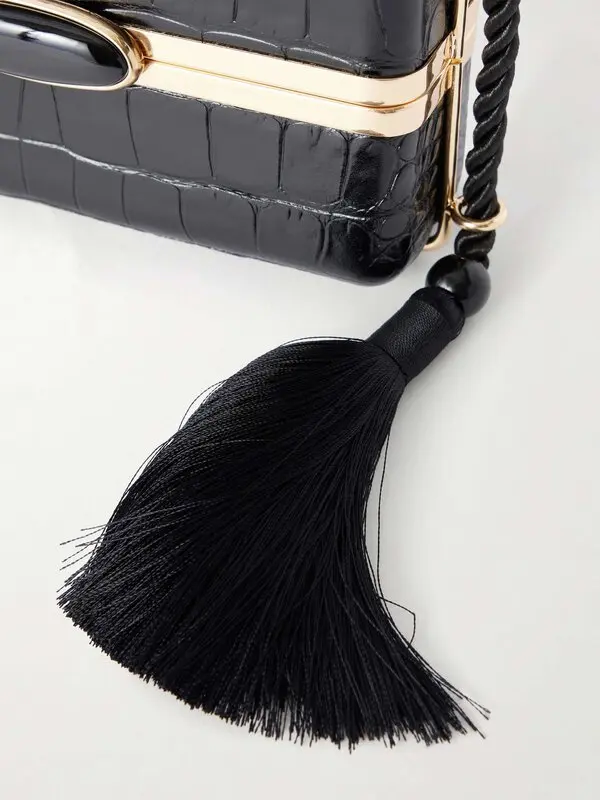 Simkhai Roma Croc-effect Leather Shoulder Bag