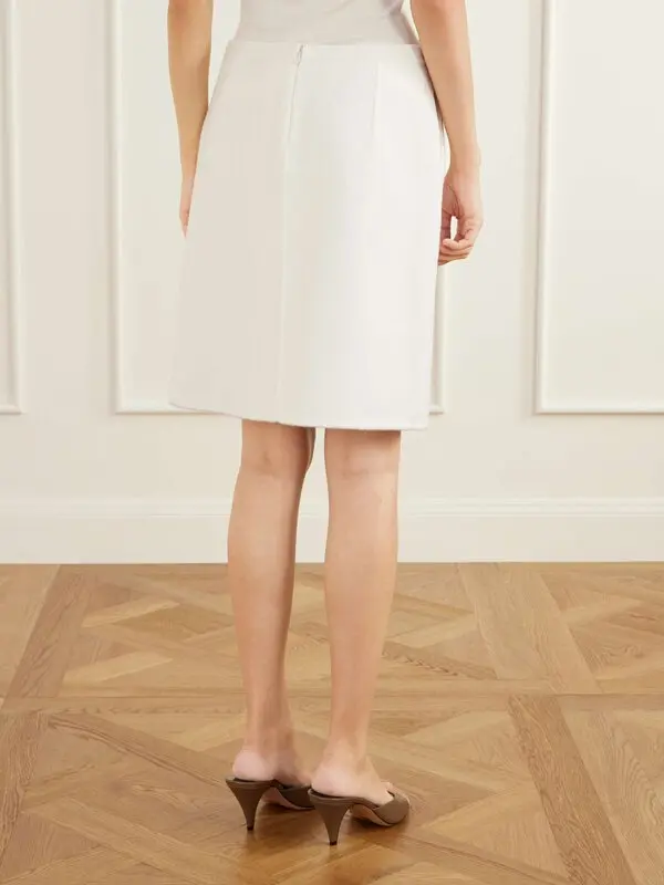 Loulou De Saison Judy Wool And Cashmere-blend Midi Skirt