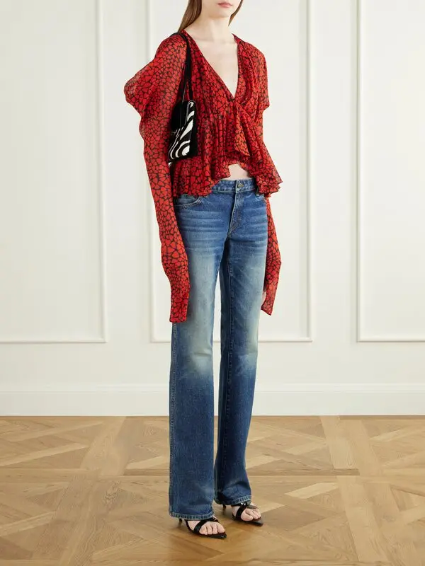 Khaite Conforti Low-rise Straight-leg Jeans