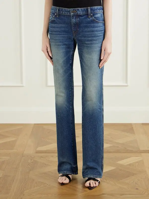 Khaite Conforti Low-rise Straight-leg Jeans