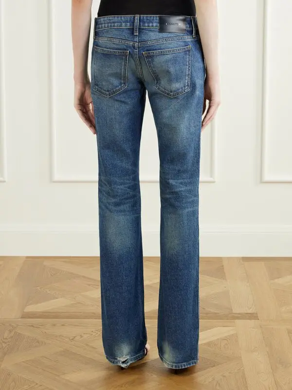 Khaite Conforti Low-rise Straight-leg Jeans